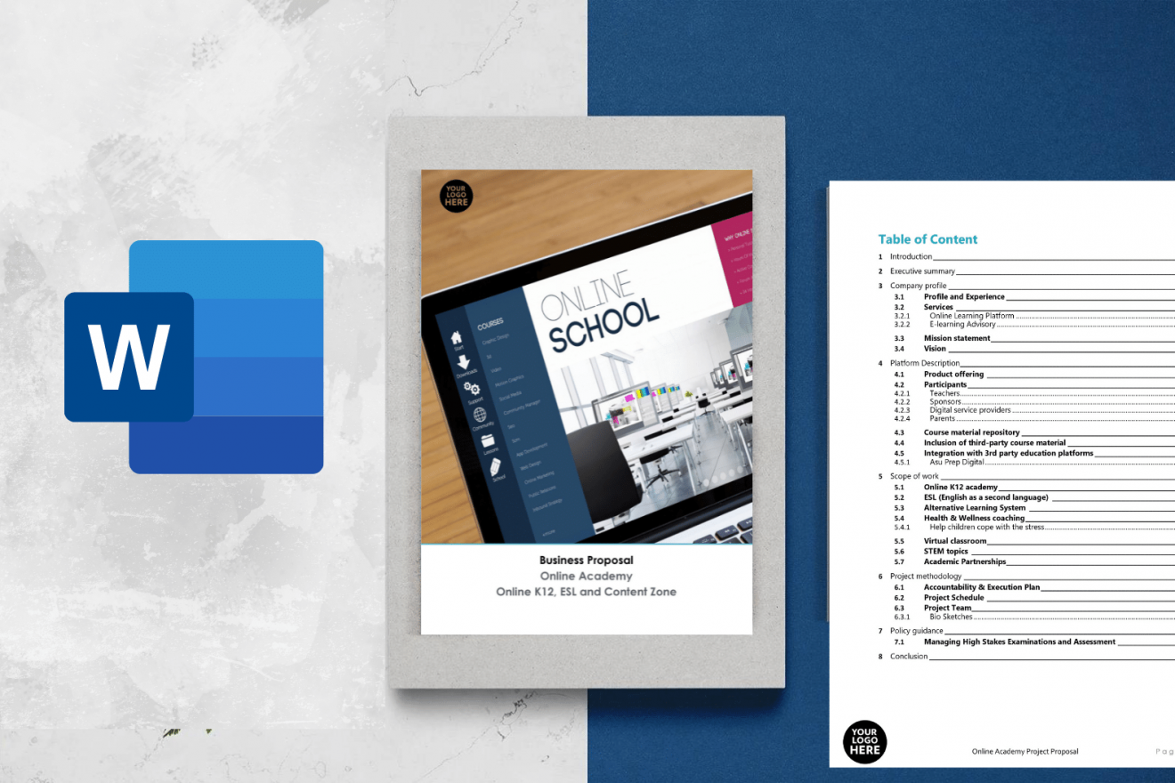 Online School Platform Proposal Template - RFPLY - Proposal Templates