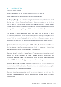 ICT & Support Services Proposal Template - RFPLY - Proposal Templates