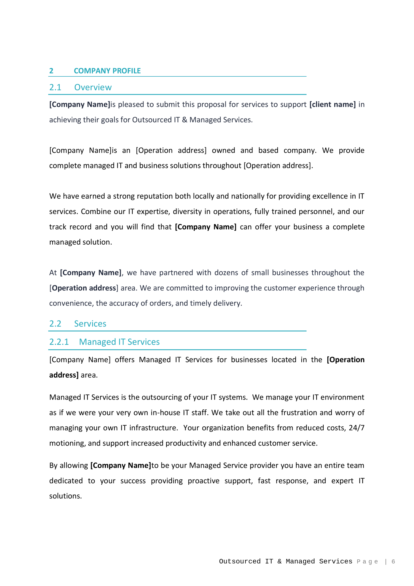 ICT & Support Services Proposal Template - RFPLY - Proposal Templates