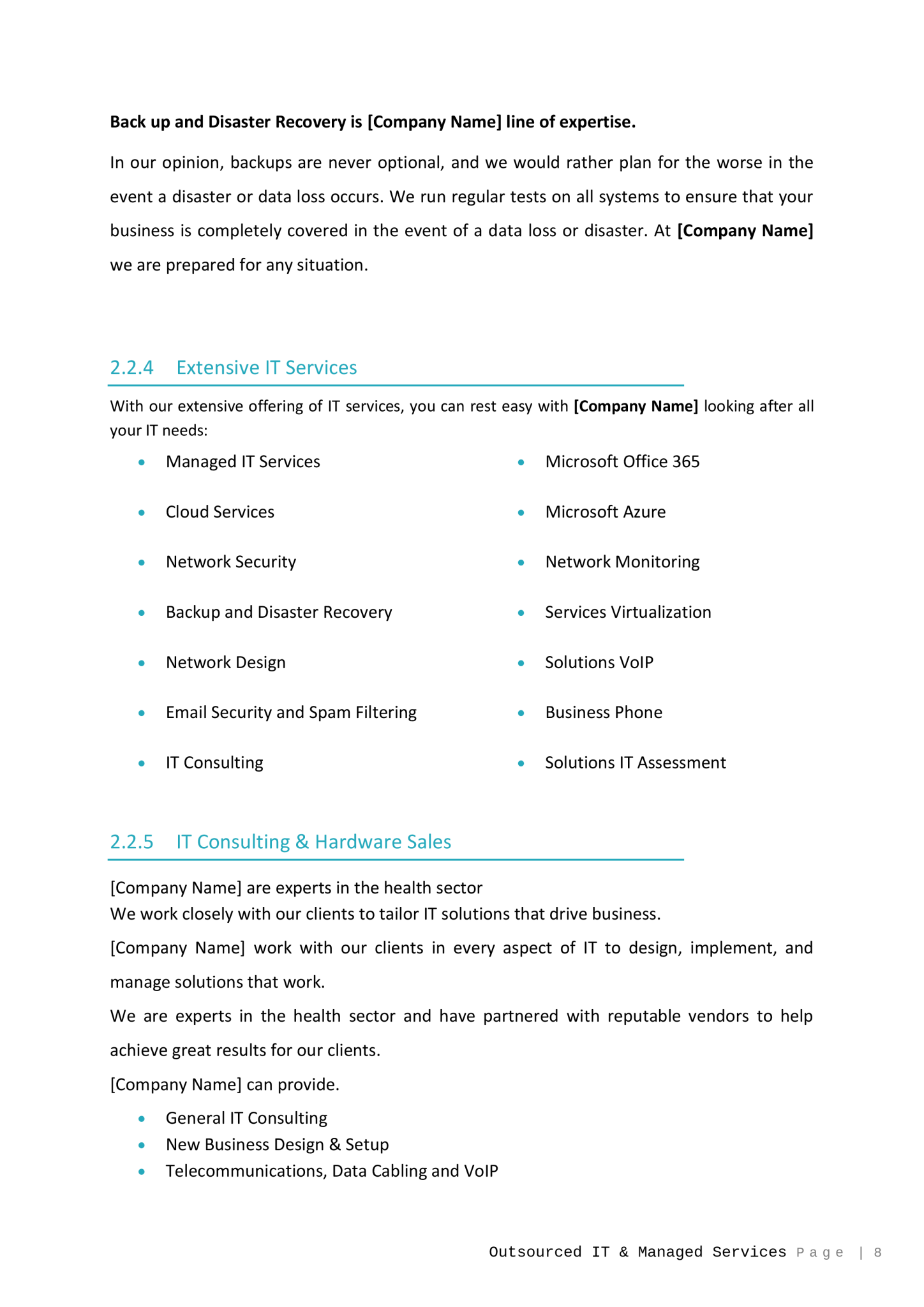 ICT & Support Services Proposal Template - RFPLY - Proposal Templates