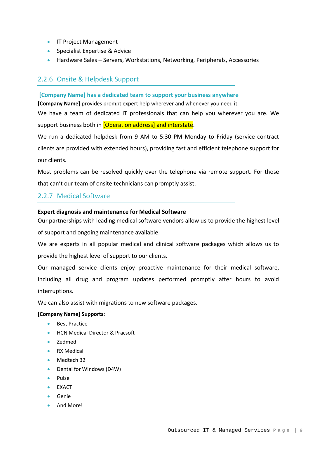 ICT & Support Services Proposal Template - RFPLY - Proposal Templates