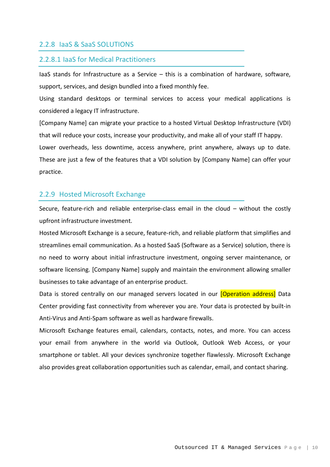 ICT & Support Services Proposal Template - RFPLY - Proposal Templates