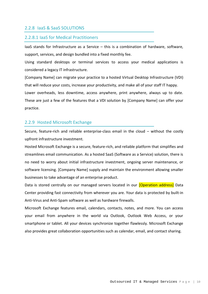 ICT & Support Services Proposal Template - RFPLY - Proposal Templates