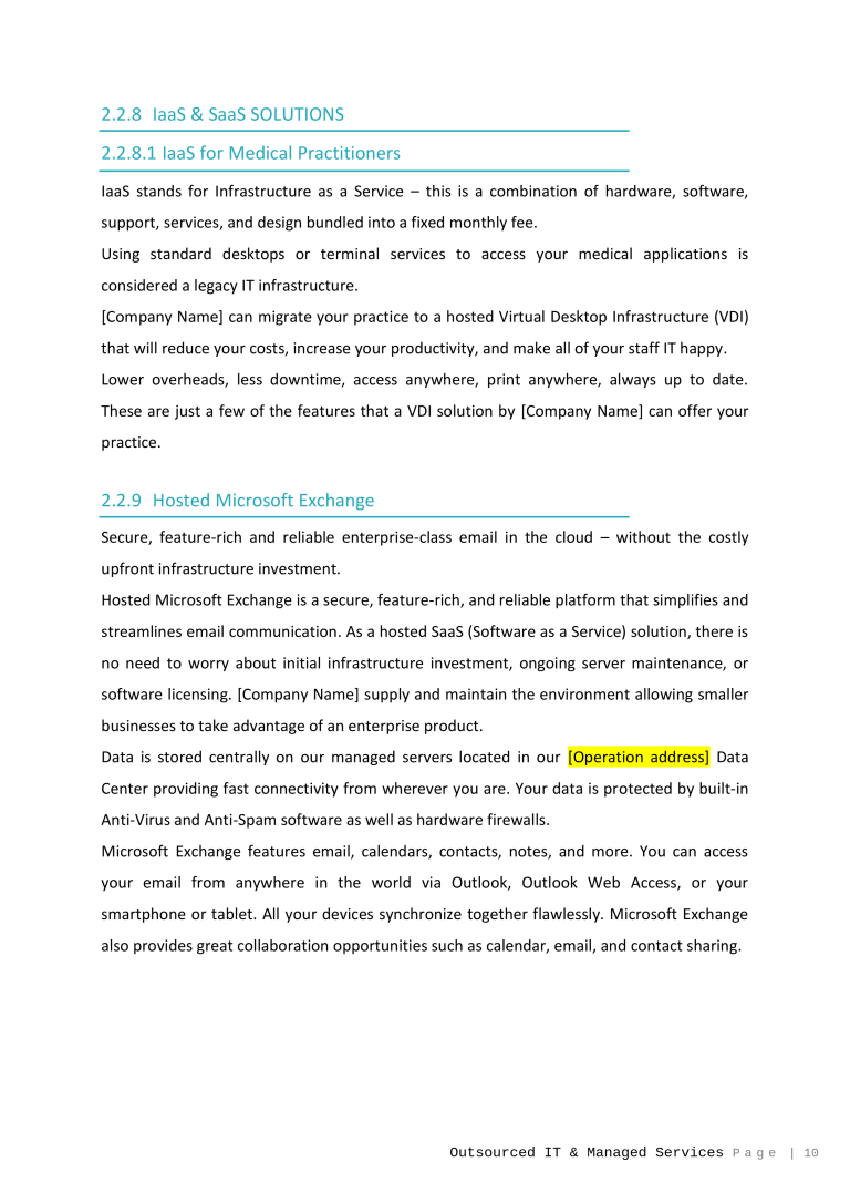 ICT & Support Services Proposal Template - RFPLY - Proposal Templates