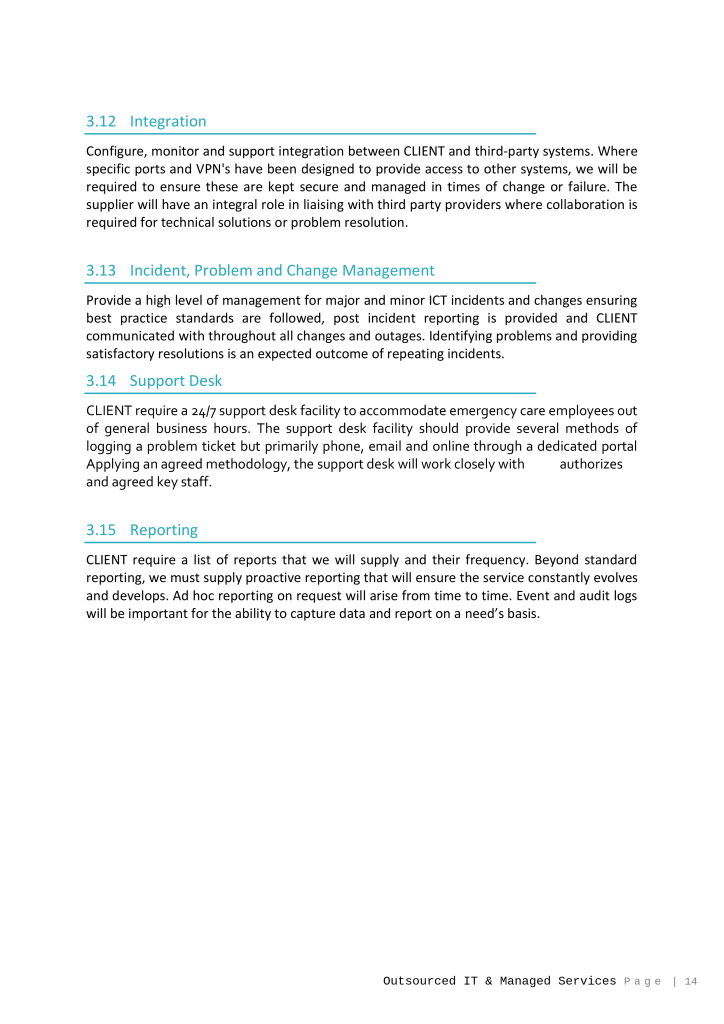 ICT & Support Services Proposal Template - RFPLY - Proposal Templates