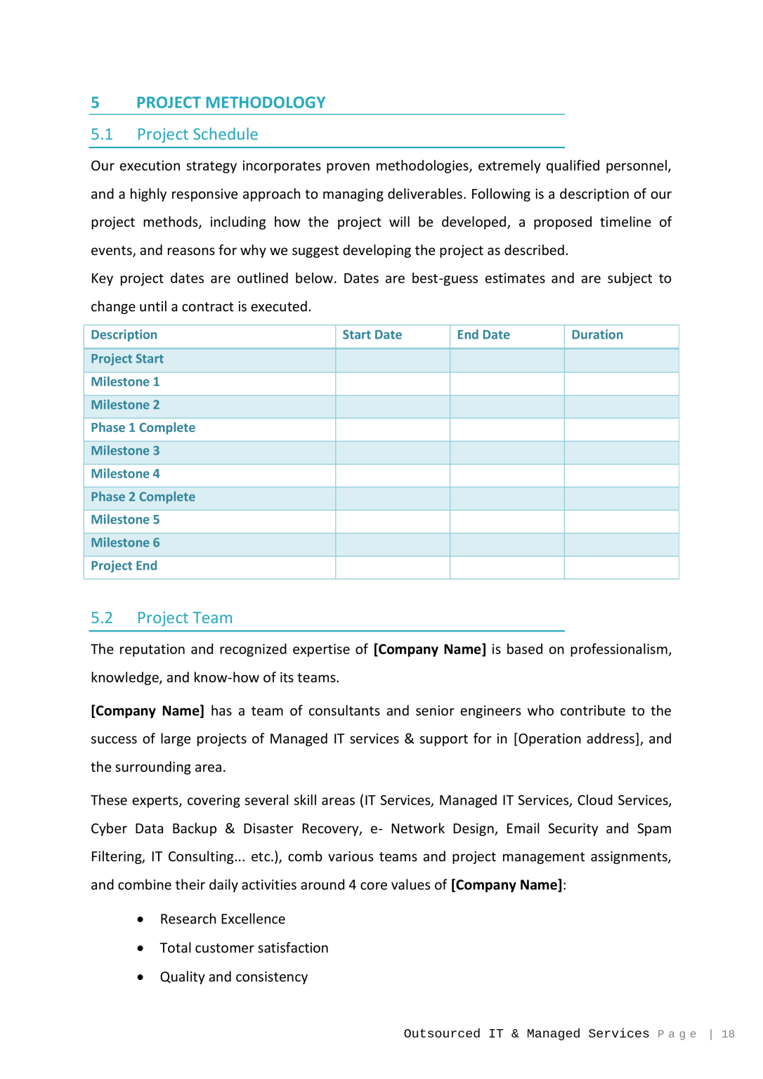 ICT & Support Services Proposal Template - RFPLY - Proposal Templates