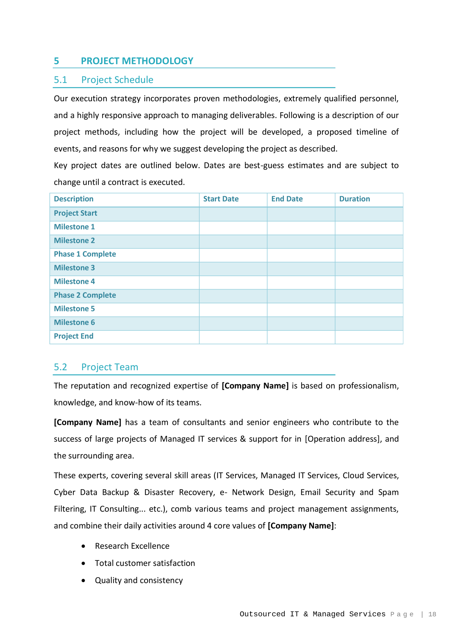 ICT & Support Services Proposal Template - RFPLY - Proposal Templates
