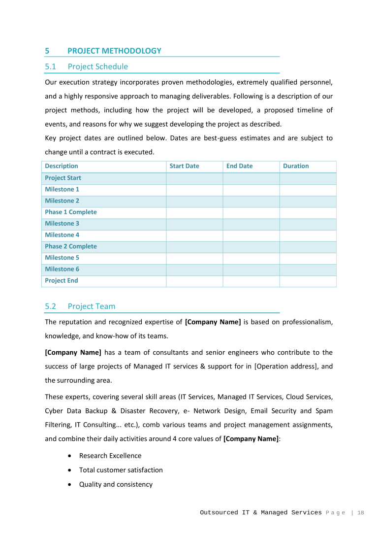 ICT & Support Services Proposal Template - RFPLY - Proposal Templates