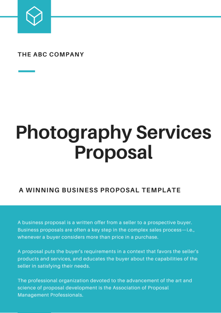 Photography Services Proposal Template - RFPLY