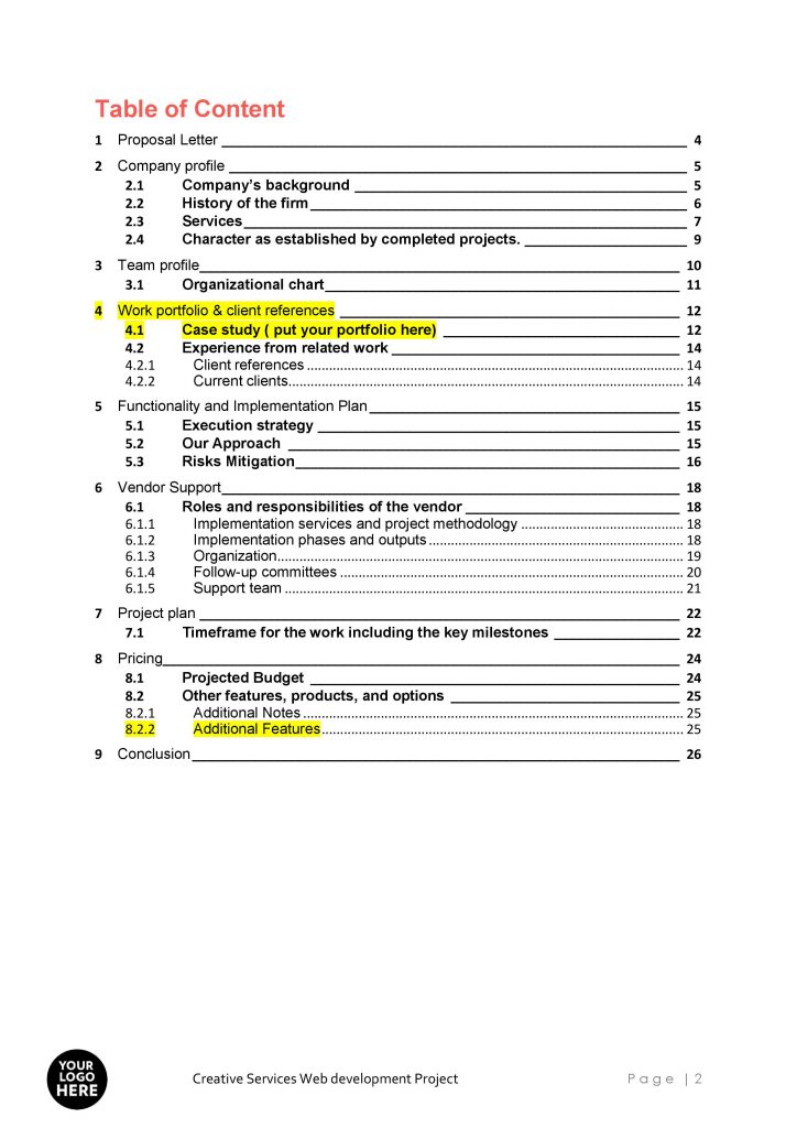 Website Development Services Proposal Template - RFPLY - Proposal Templates