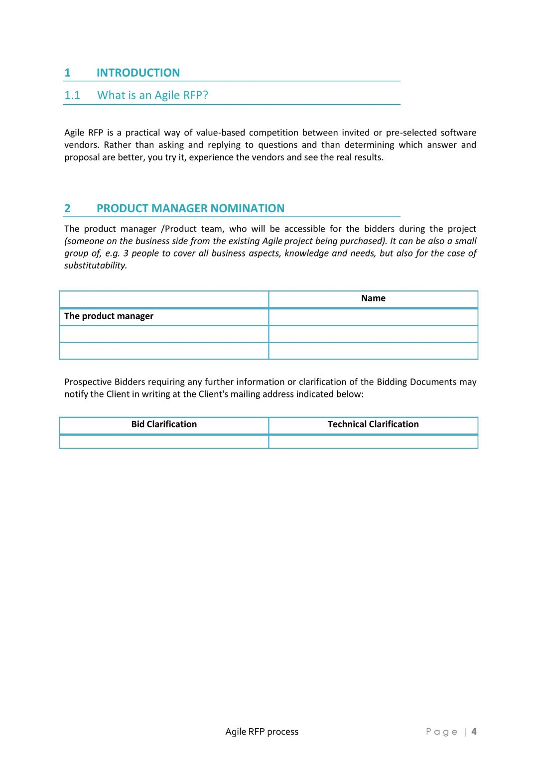 Agile RFP Process: Customizable Template to Streamline Your Process ...