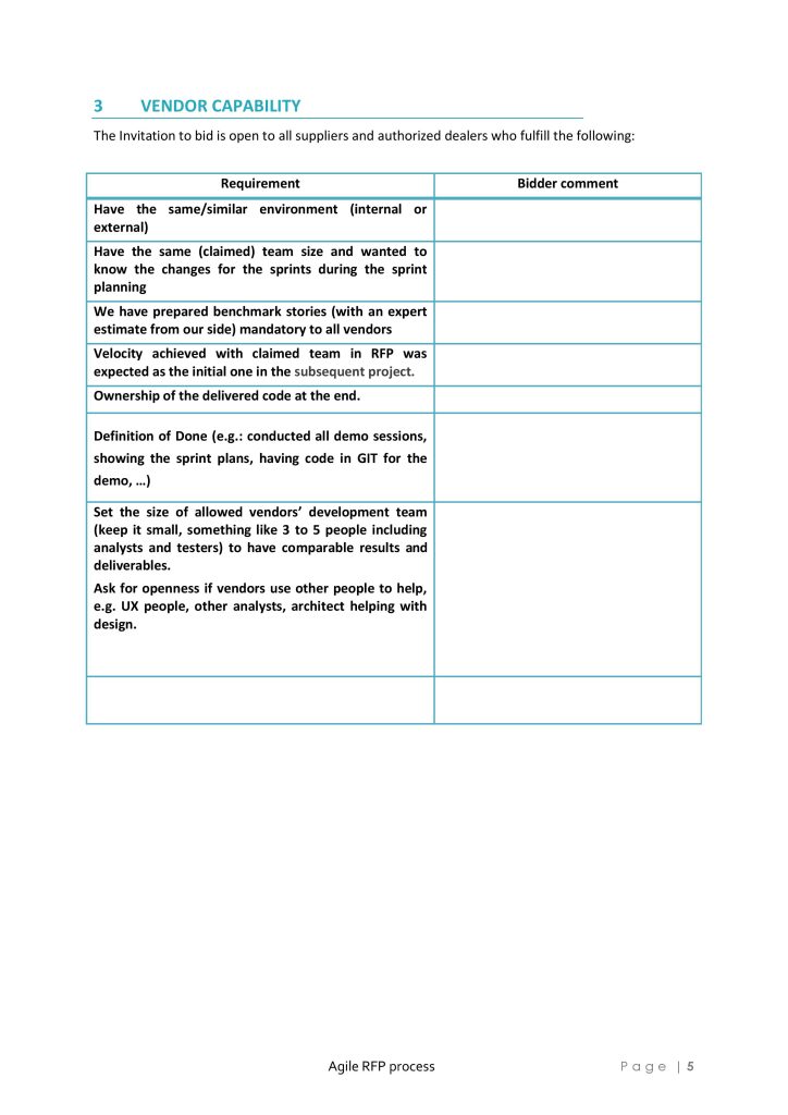 Agile RFP Process: Customizable Template to Streamline Your Process ...