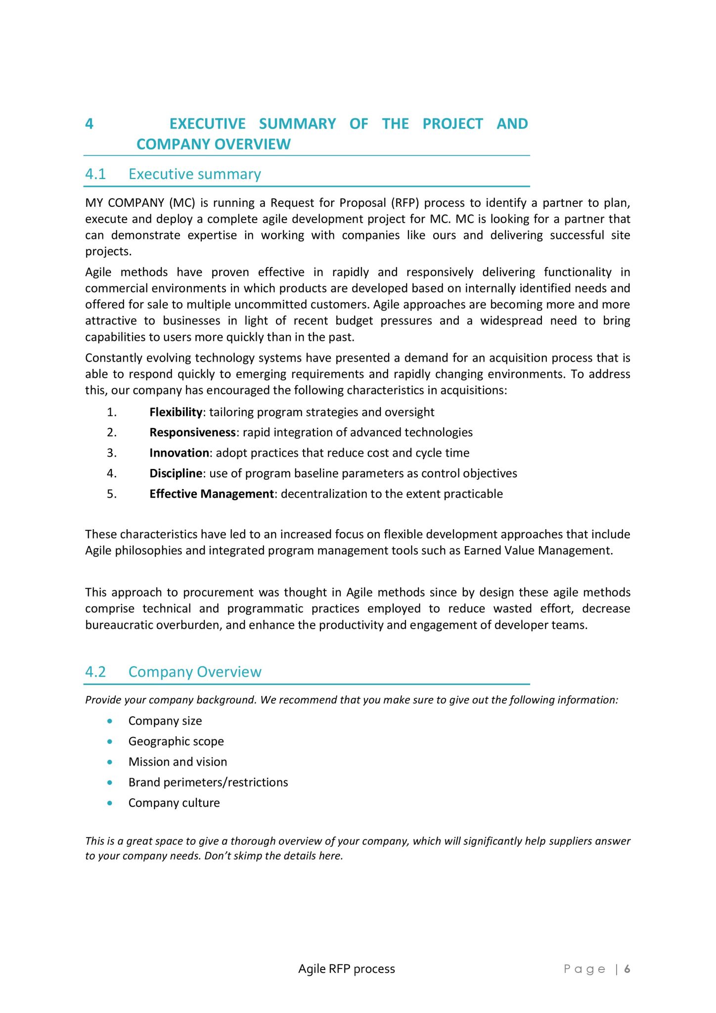 Agile RFP Process: Customizable Template to Streamline Your Process ...