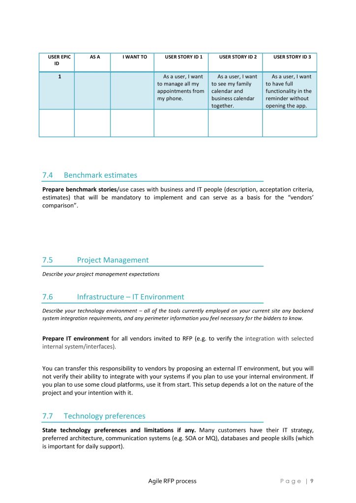 Agile RFP Process: Customizable Template to Streamline Your Process ...