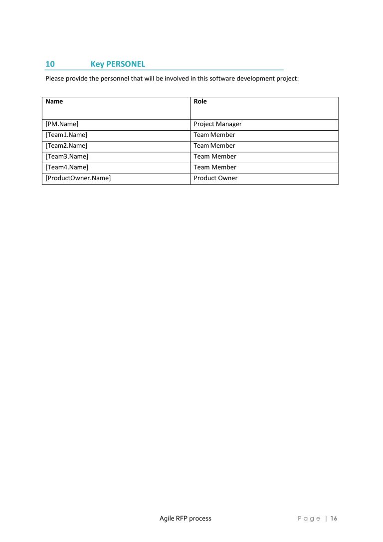 Agile RFP Process: Customizable Template to Streamline Your Process ...