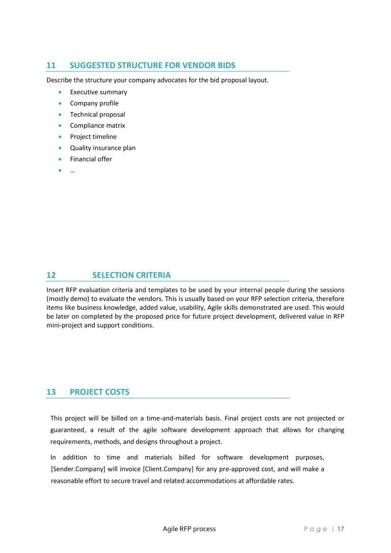 Agile RFP Process: Customizable Template to Streamline Your Process ...