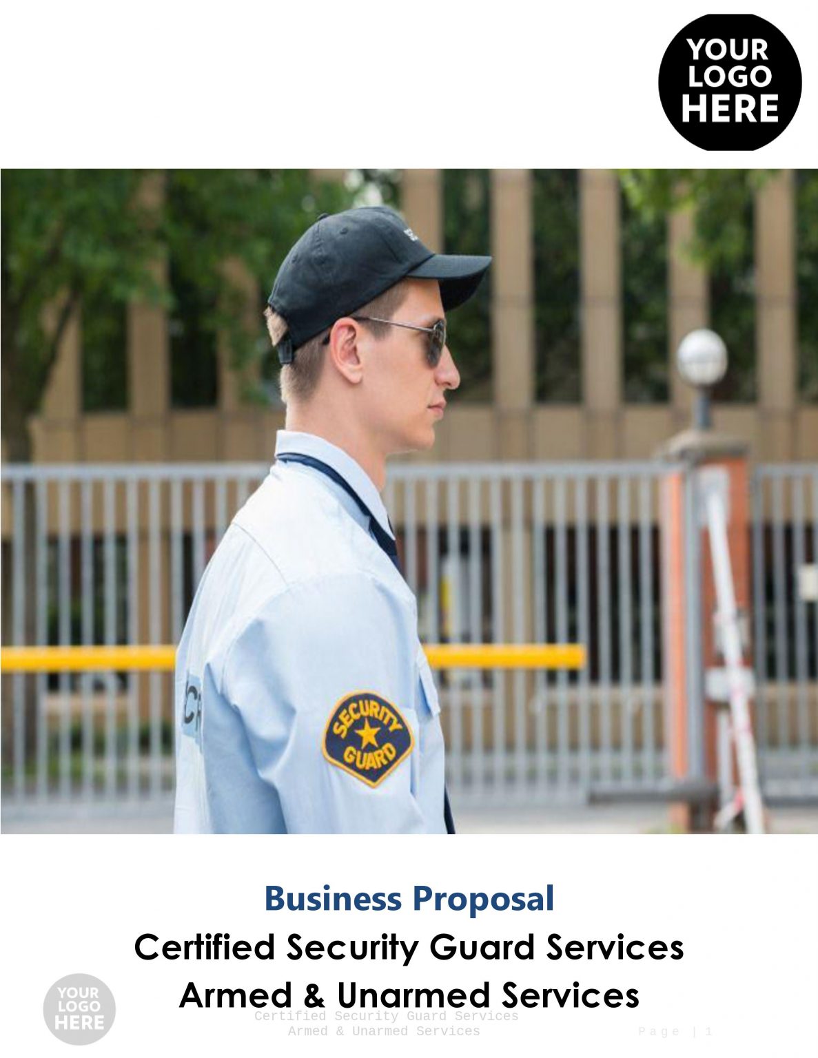 Certified Security Guard Services Proposal Template - RFPLY - Proposal ...