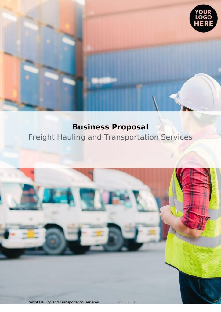 Freight Hauling and Transportation Services Proposal Template - RFPLY ...