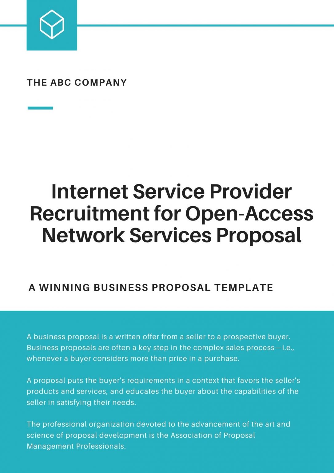 ISP Recruitment for Open-Access Network Proposal Template - RFPLY ...