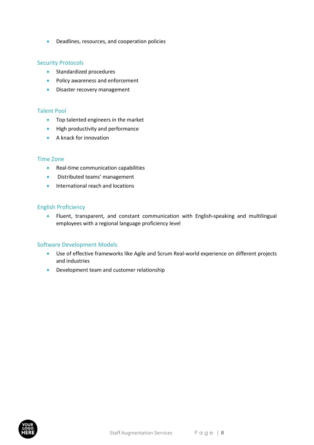 IT Staff Augmentation Services Proposal Template - RFPLY - Proposal ...