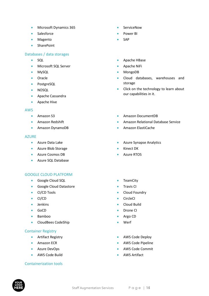 IT Staff Augmentation Services Proposal Template - RFPLY - Proposal ...