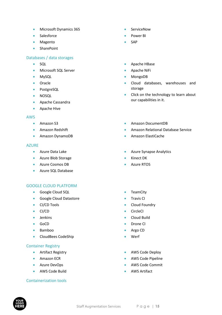 IT Staff Augmentation Services Proposal Template - RFPLY - Proposal ...