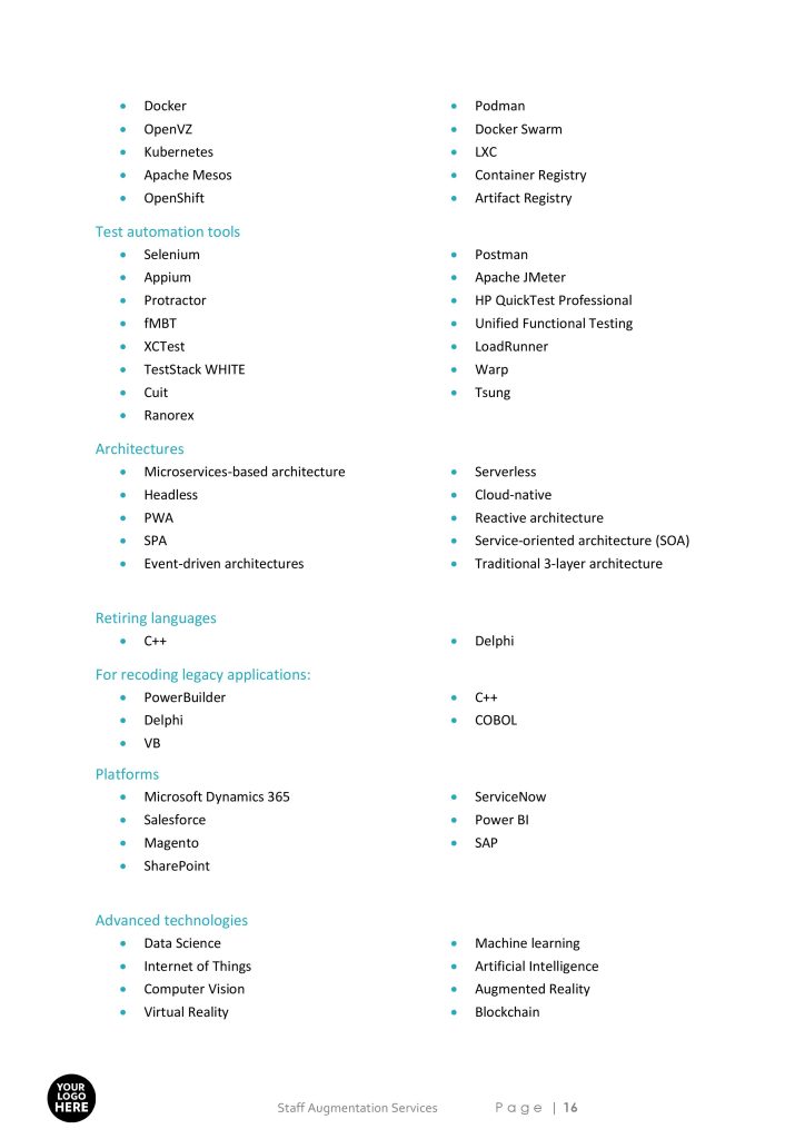 IT Staff Augmentation Services Proposal Template - RFPLY - Proposal ...