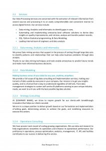 Data Processing Services Proposal Template - RFPLY