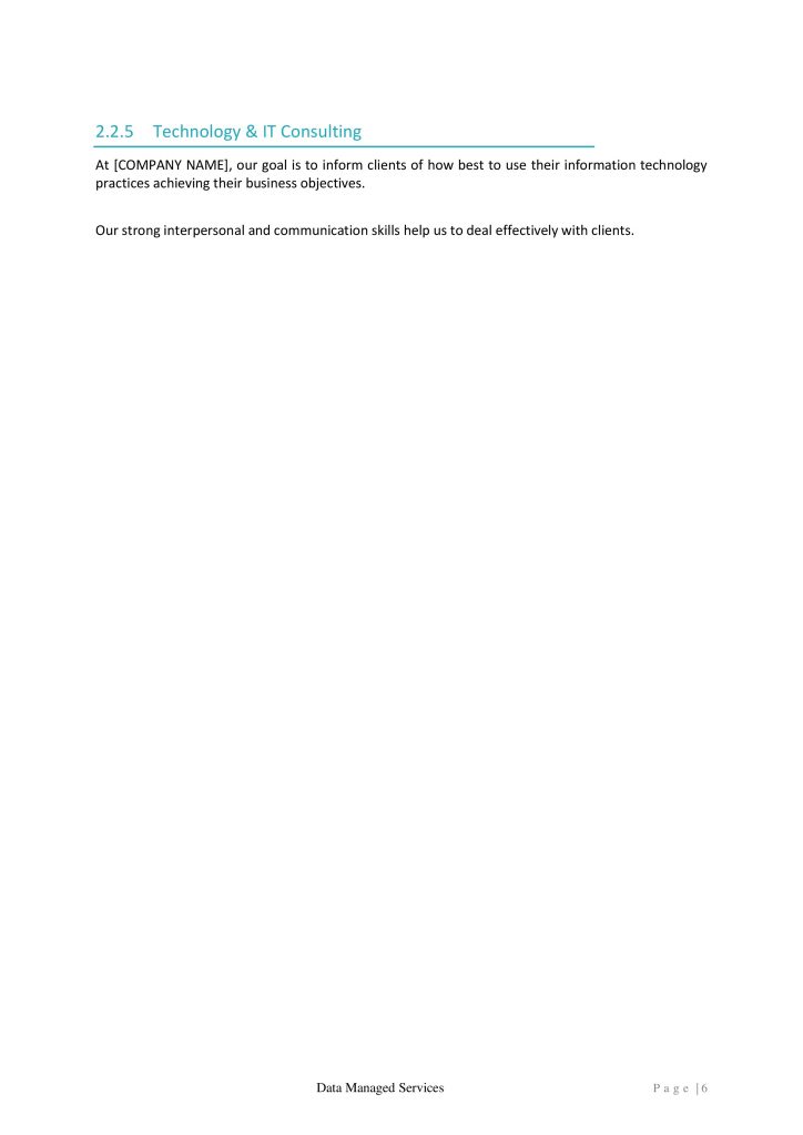 Data Processing Services Proposal Template - RFPLY