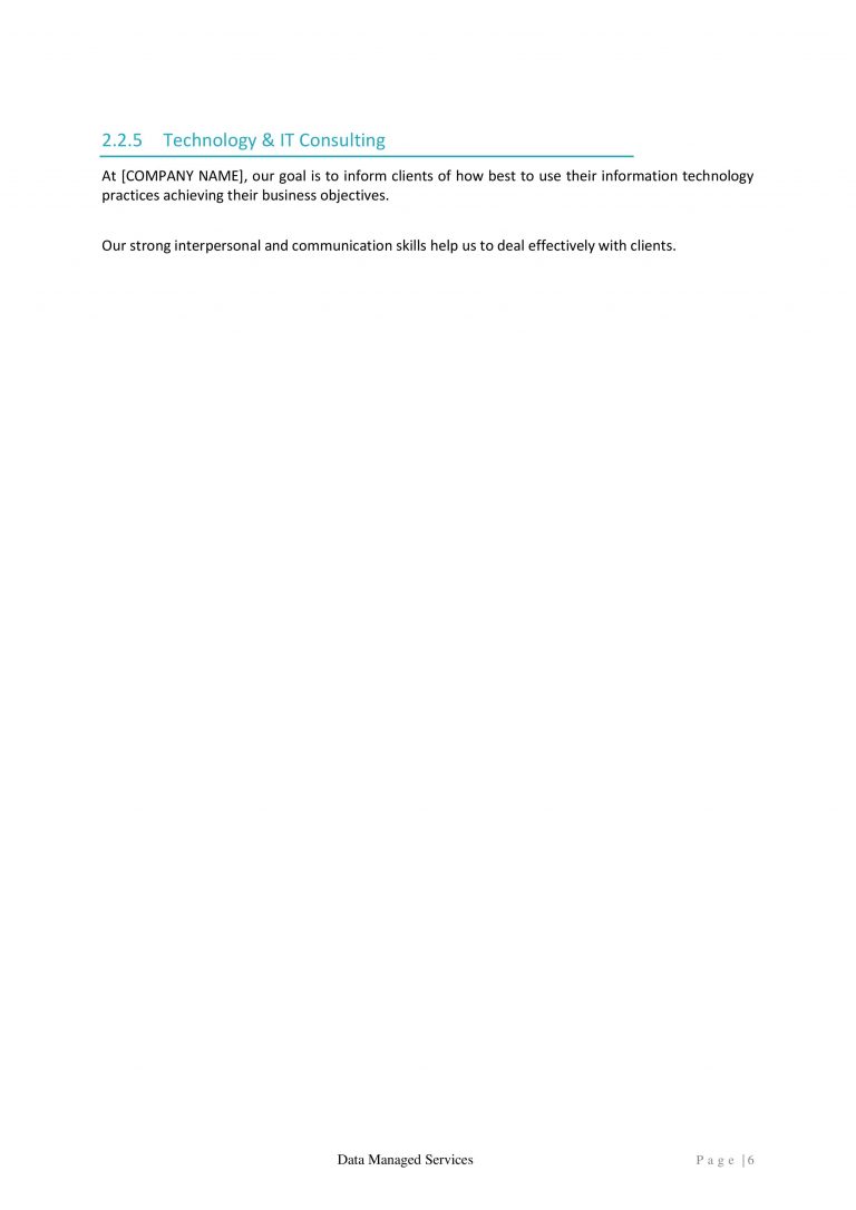 Data Processing Services Proposal Template Rfply