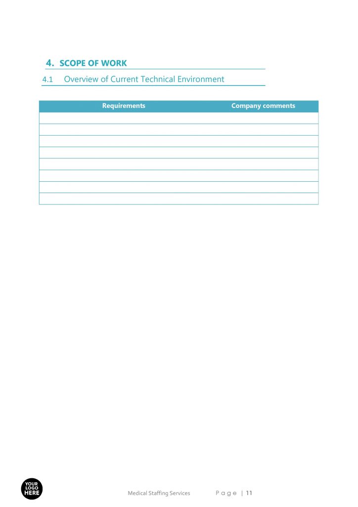 Medical Staffing Services Proposal Template - RFPLY - Proposal Templates Medical Staffing Services Proposal Template - RFPLY - Proposal Templates