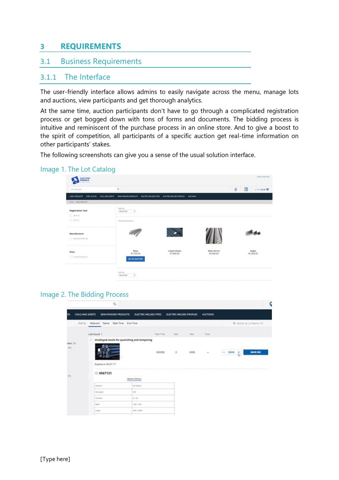 Auction Platform Business Proposal Template - RFPLY - Proposal Templates