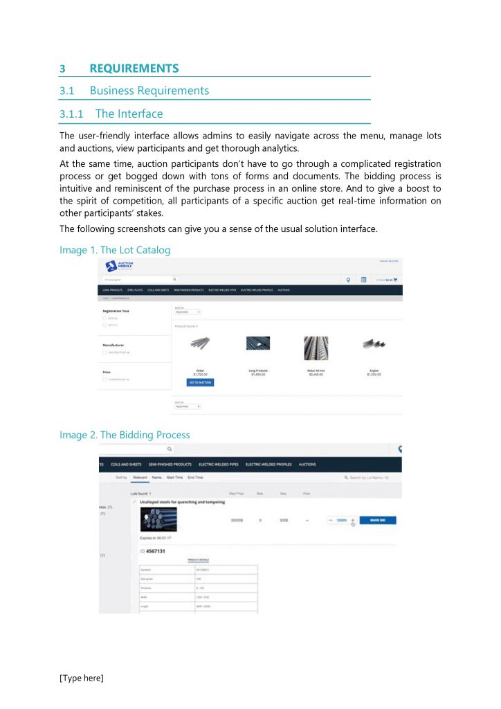 Auction Platform Business Proposal Template - RFPLY - Proposal Templates