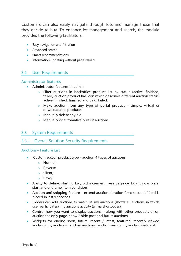 Auction Platform Business Proposal Template - RFPLY - Proposal Templates