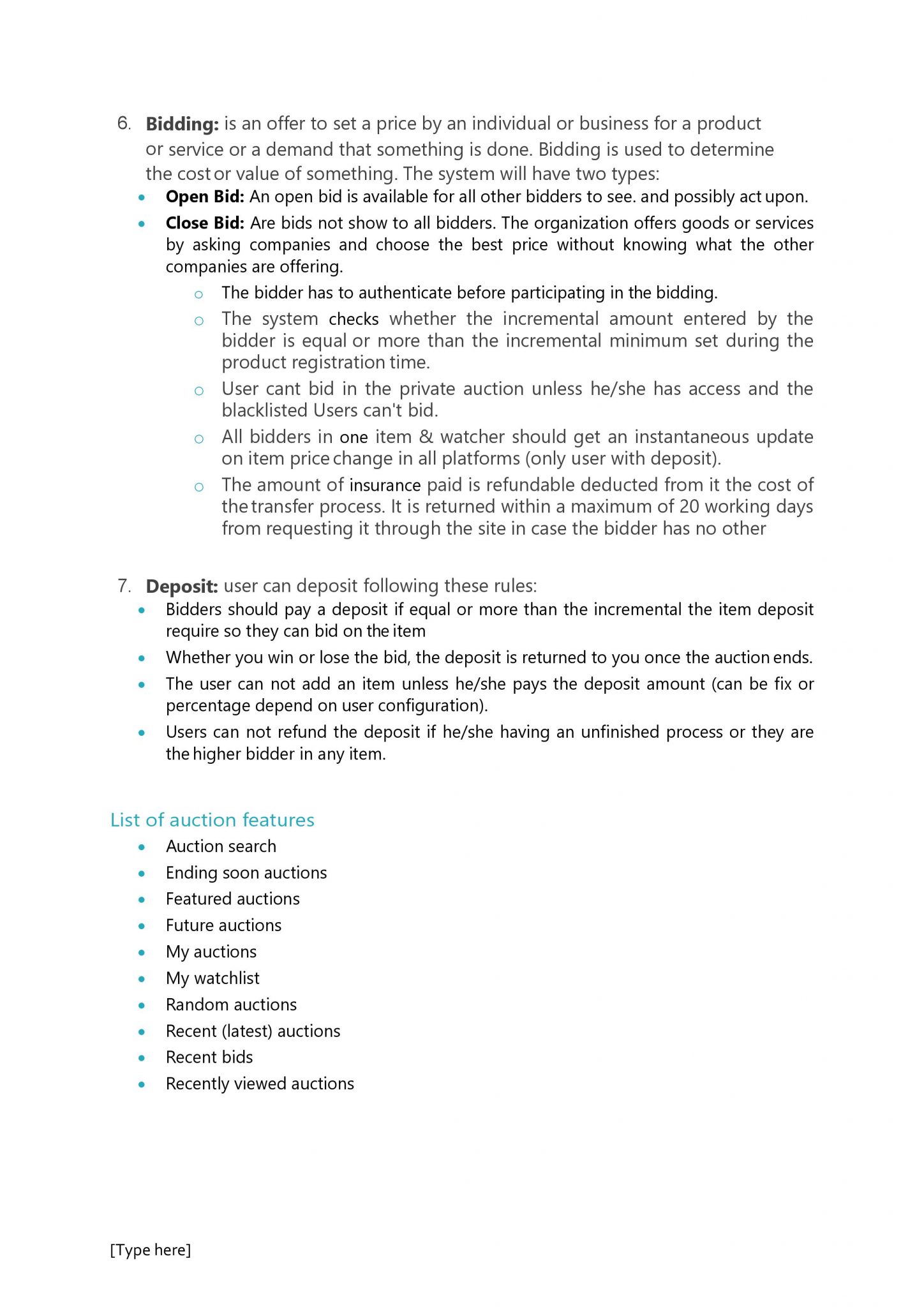 Auction Platform Business Proposal Template - RFPLY - Proposal Templates