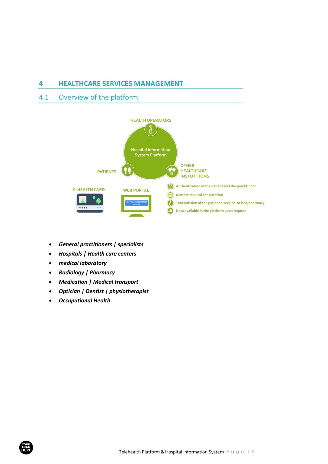 Hospital Information System Business Proposal Template - RFPLY ...