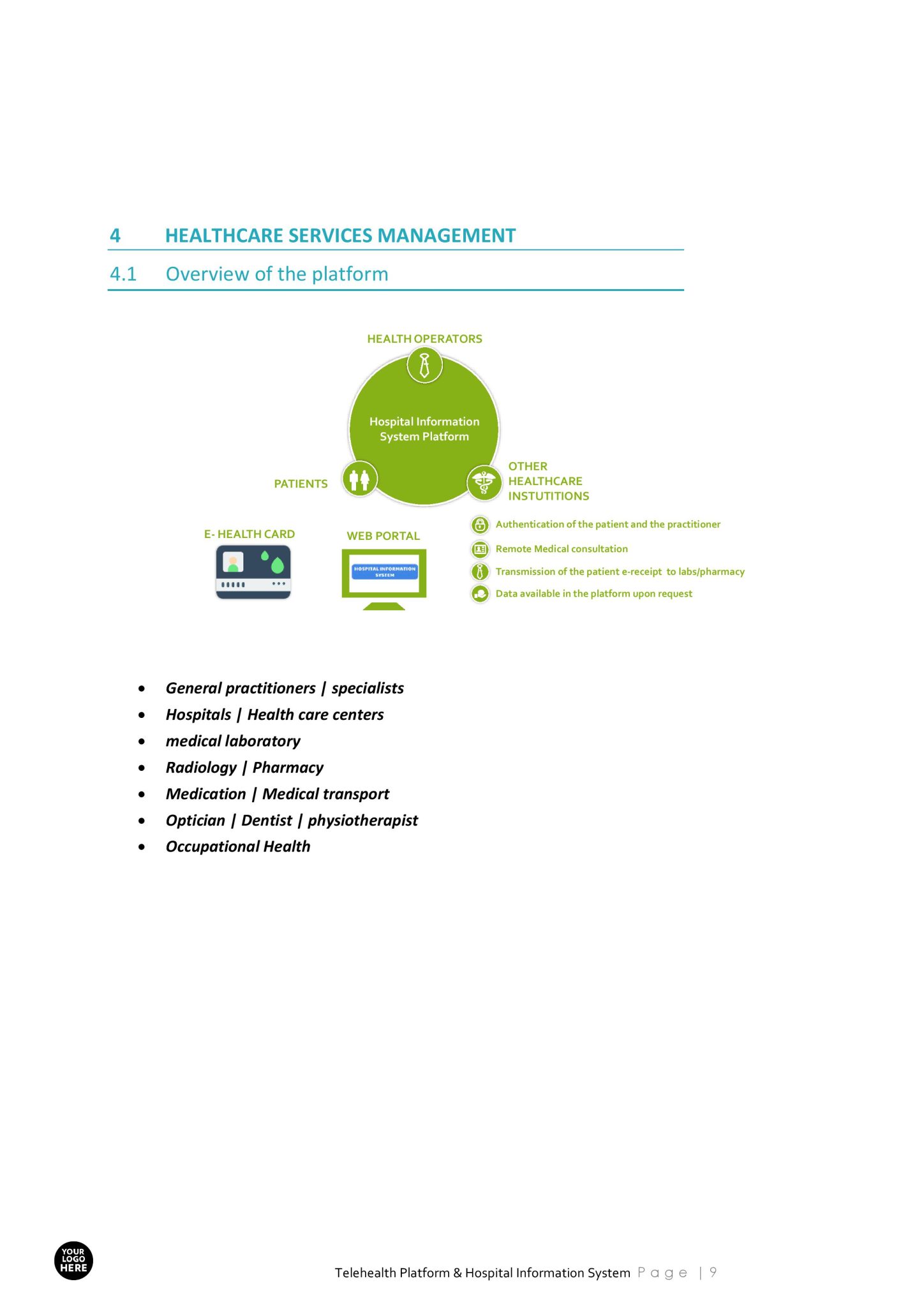 Hospital Information System Business Proposal Template - RFPLY ...