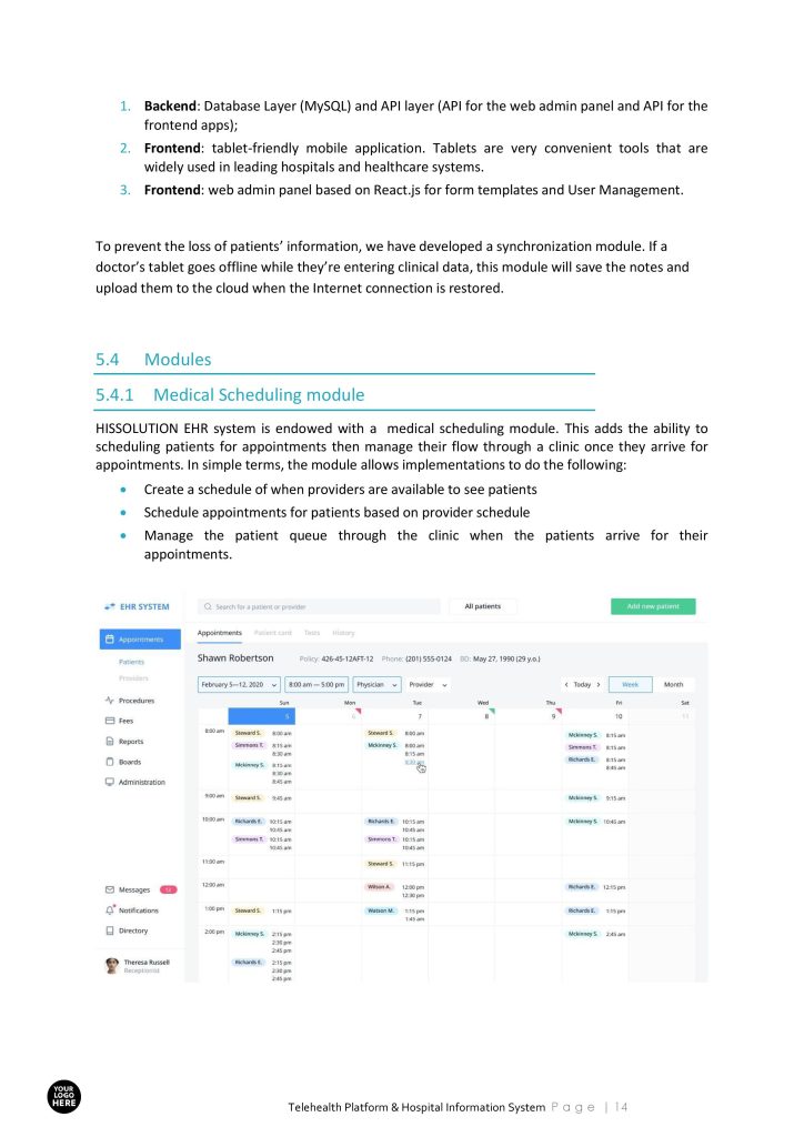 Hospital Information System Business Proposal Template - RFPLY ...