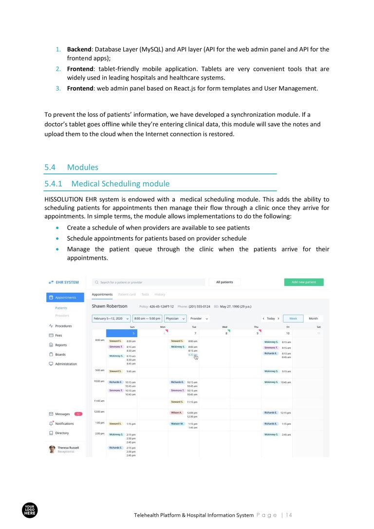 Hospital Information System Business Proposal Template - RFPLY ...
