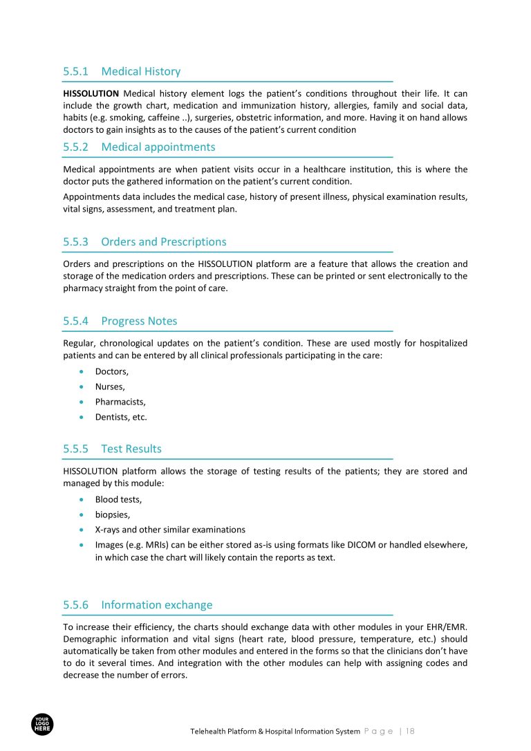Hospital Information System Business Proposal Template - RFPLY ...