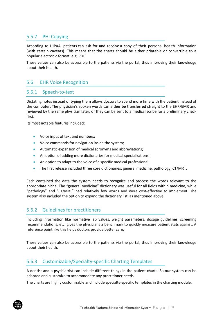 Hospital Information System Business Proposal Template - RFPLY ...