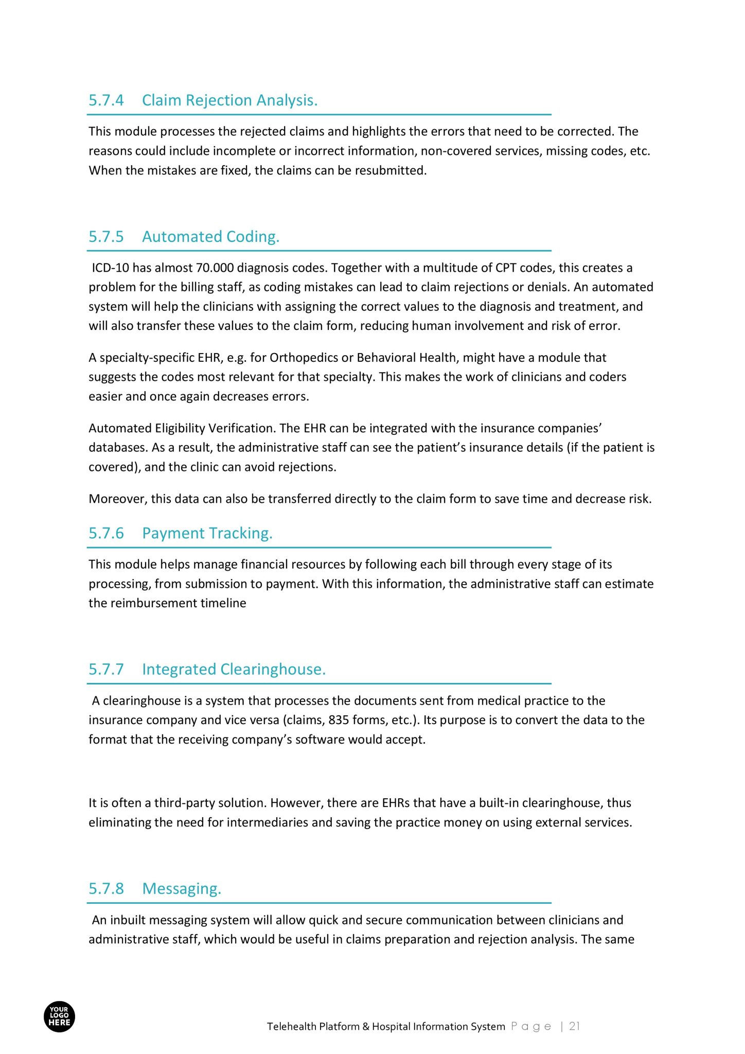 Hospital Information System Business Proposal Template - RFPLY ...