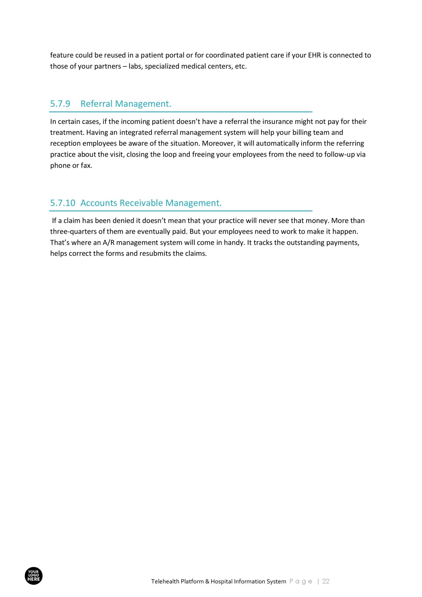 Hospital Information System Business Proposal Template - RFPLY ...