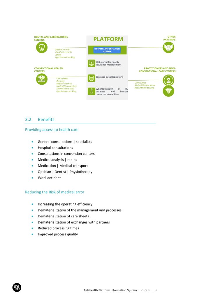 Telehealth Platform Information System Business Proposal Template ...
