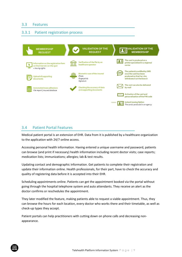 Telehealth Platform Information System Business Proposal Template ...