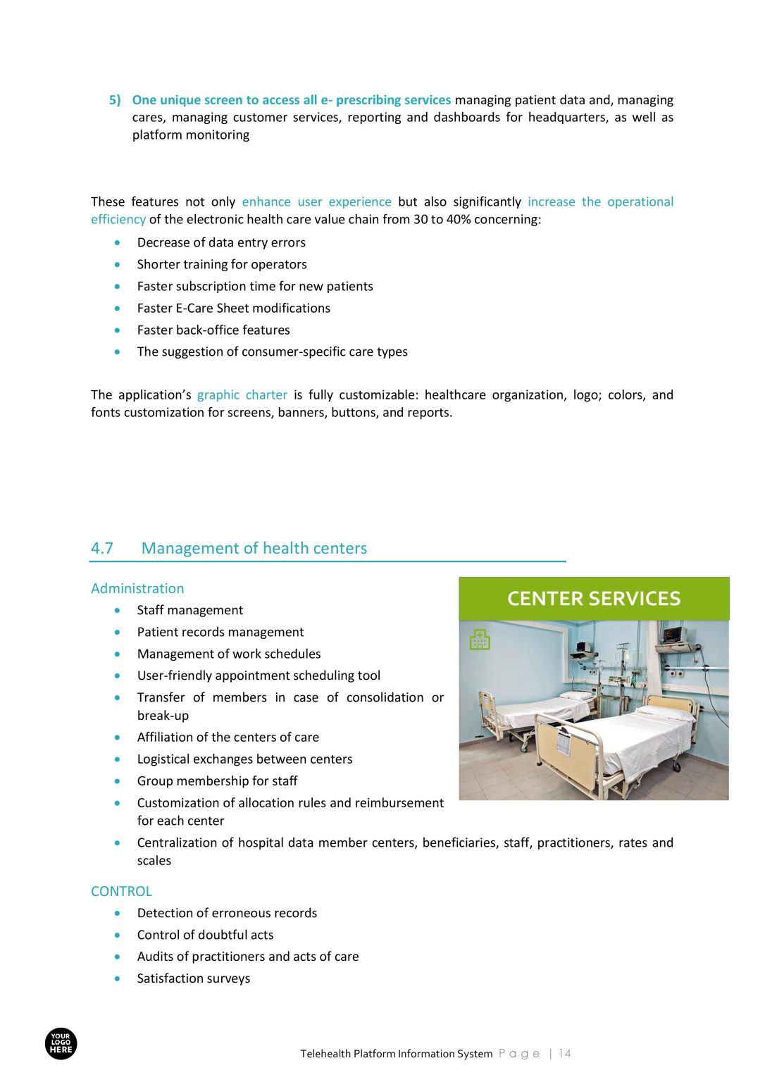 Telehealth Platform Information System Business Proposal Template ...