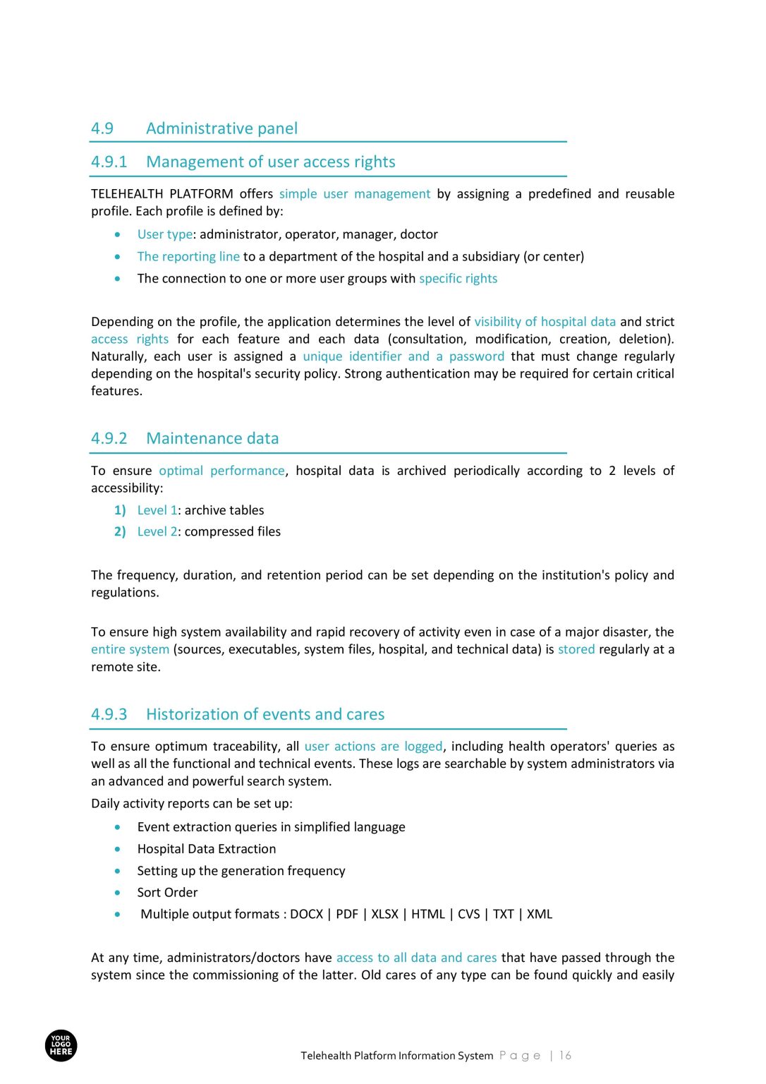 Telehealth Platform Information System Business Proposal Template ...