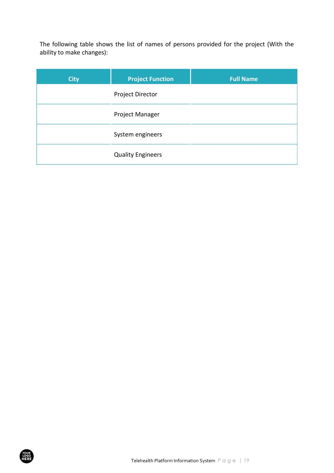 Telehealth Platform Information System Business Proposal Template ...