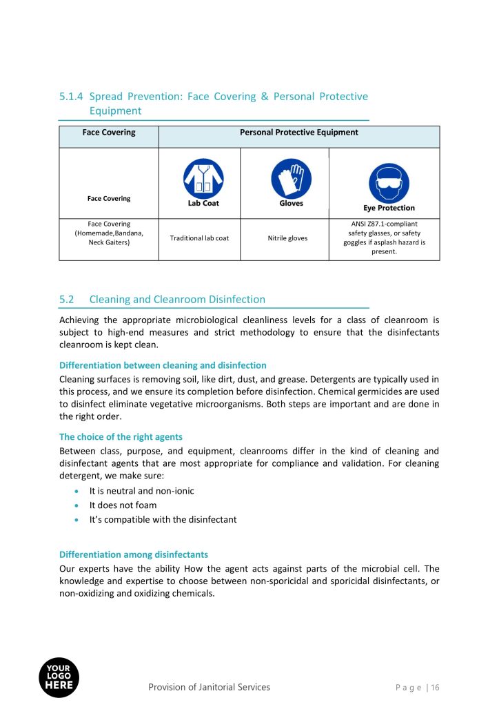 Janitorial Commercial Cleaning Business Proposal Template - RFPLY ...