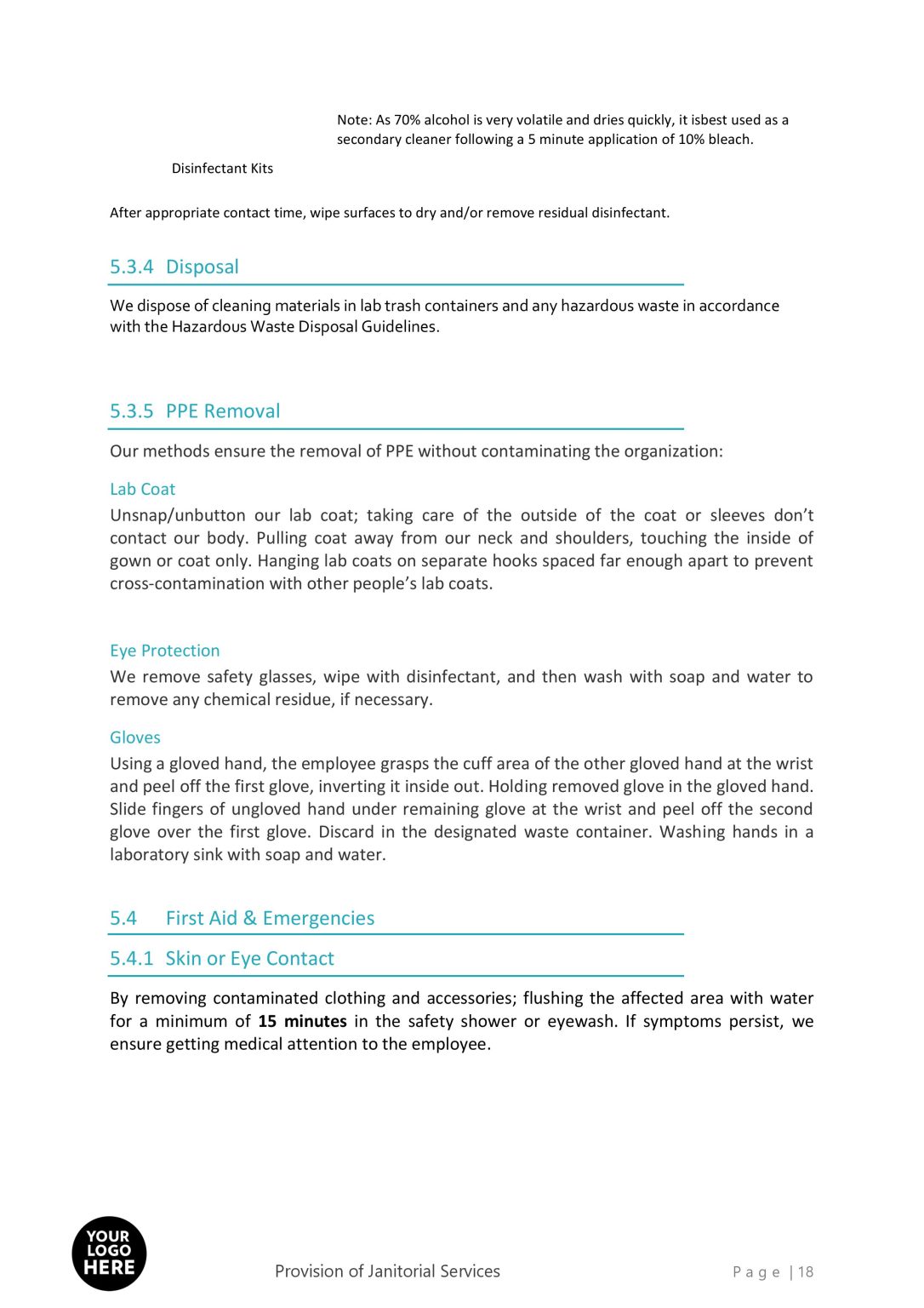 Janitorial Commercial Cleaning Business Proposal Template - RFPLY ...